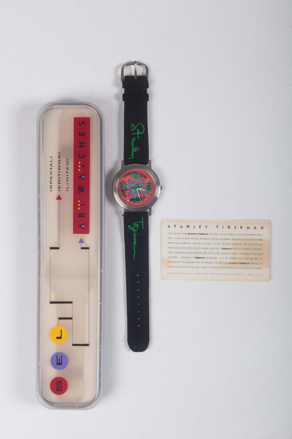 Wristwatch by Stanley Tigerman, numbered limited edition. – PHX Gallery